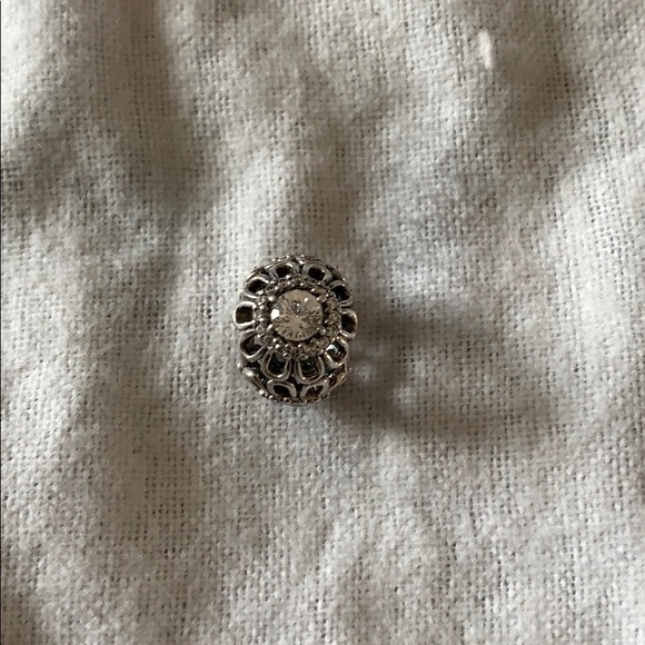 Pandora | Jewelry | Pandora Open Work Floral Silver Charm | Poshmark